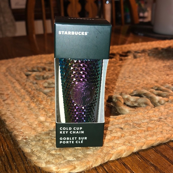Starbucks | Other | Starbucks Fall 223 Cold Cup Key Chain Oil Slick ...